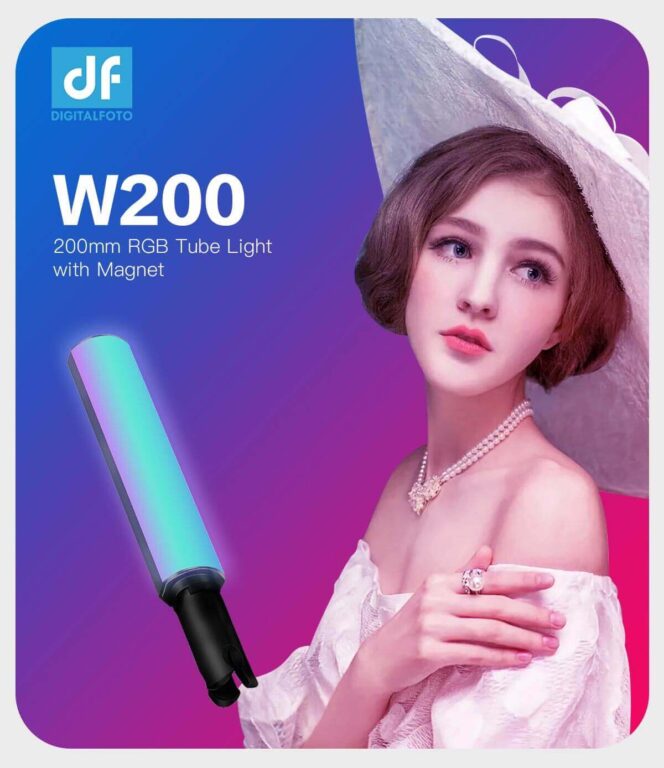 DigitalFoto W200 Magnetic RGB Tube Light - Foto General