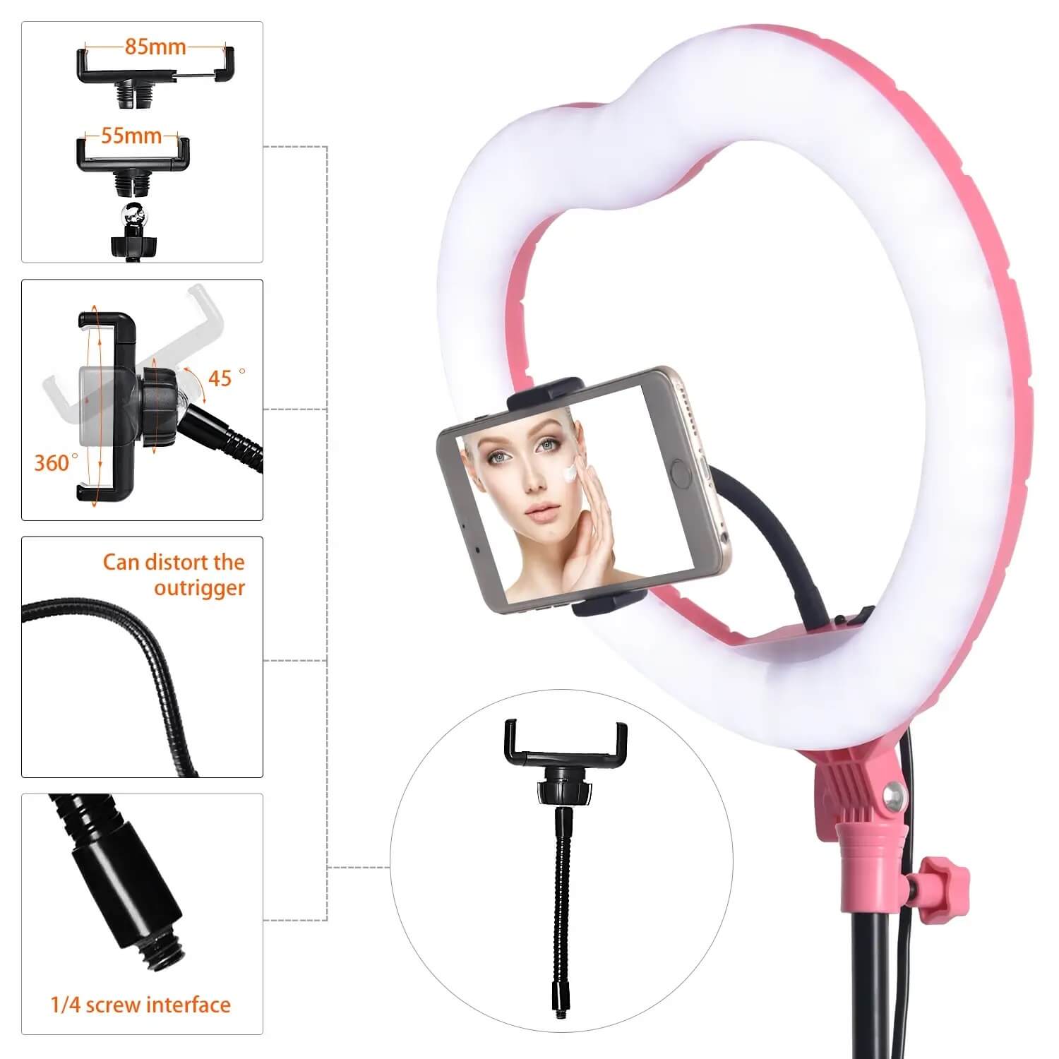 Heart Led Selfie Ring Light – Foto-General
