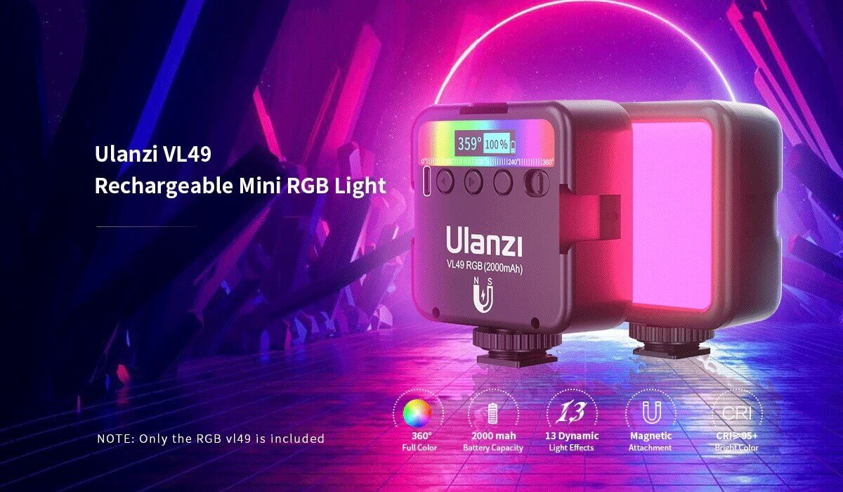 Ulanzi VL49 RGB Light - Foto General