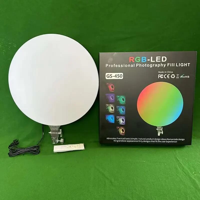 RGB LED Lamp GS-450 – Compact Round LED Panel Light - Foto General